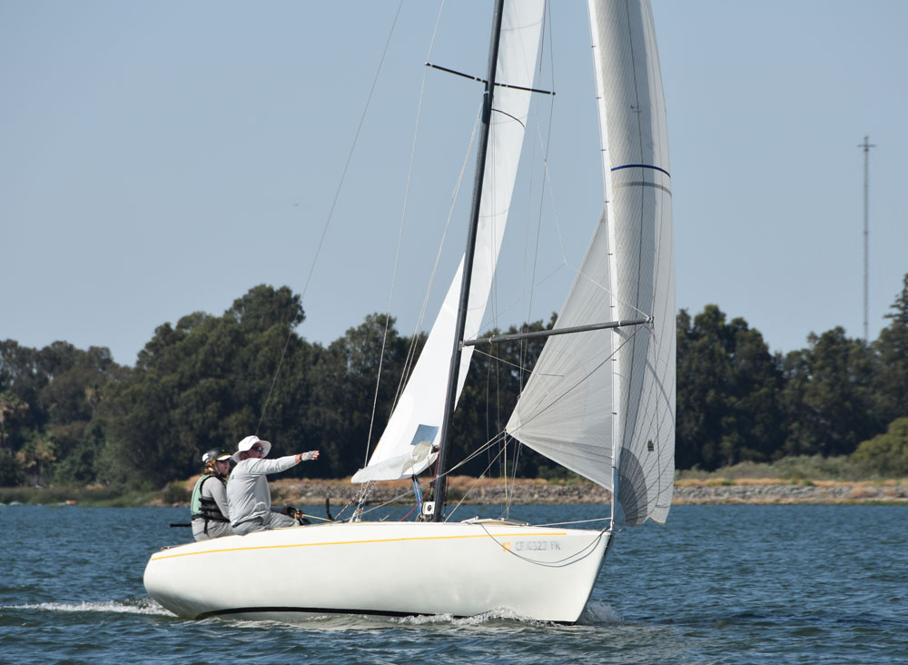 Seven Moore 24s Happen to Sail to Stockton on the Same Day