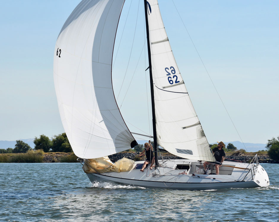 Seven Moore 24s Happen to Sail to Stockton on the Same Day