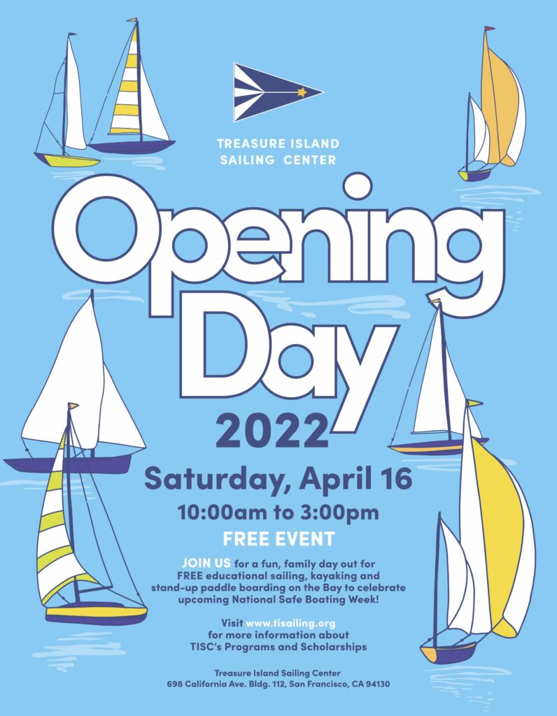 Join Treasure Island Sailing Center's Opening Day This Saturday