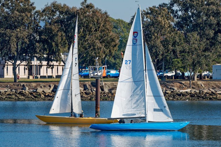 Columbia 5.5 Meter Sloops Race on the Estuary