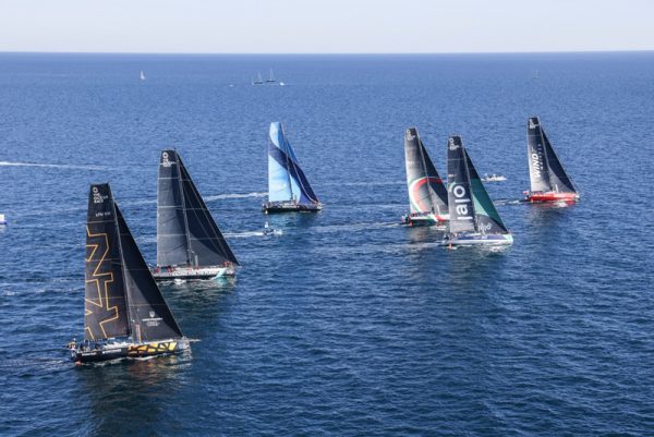 11th Hour Racing Leading at the Start of The Ocean Race