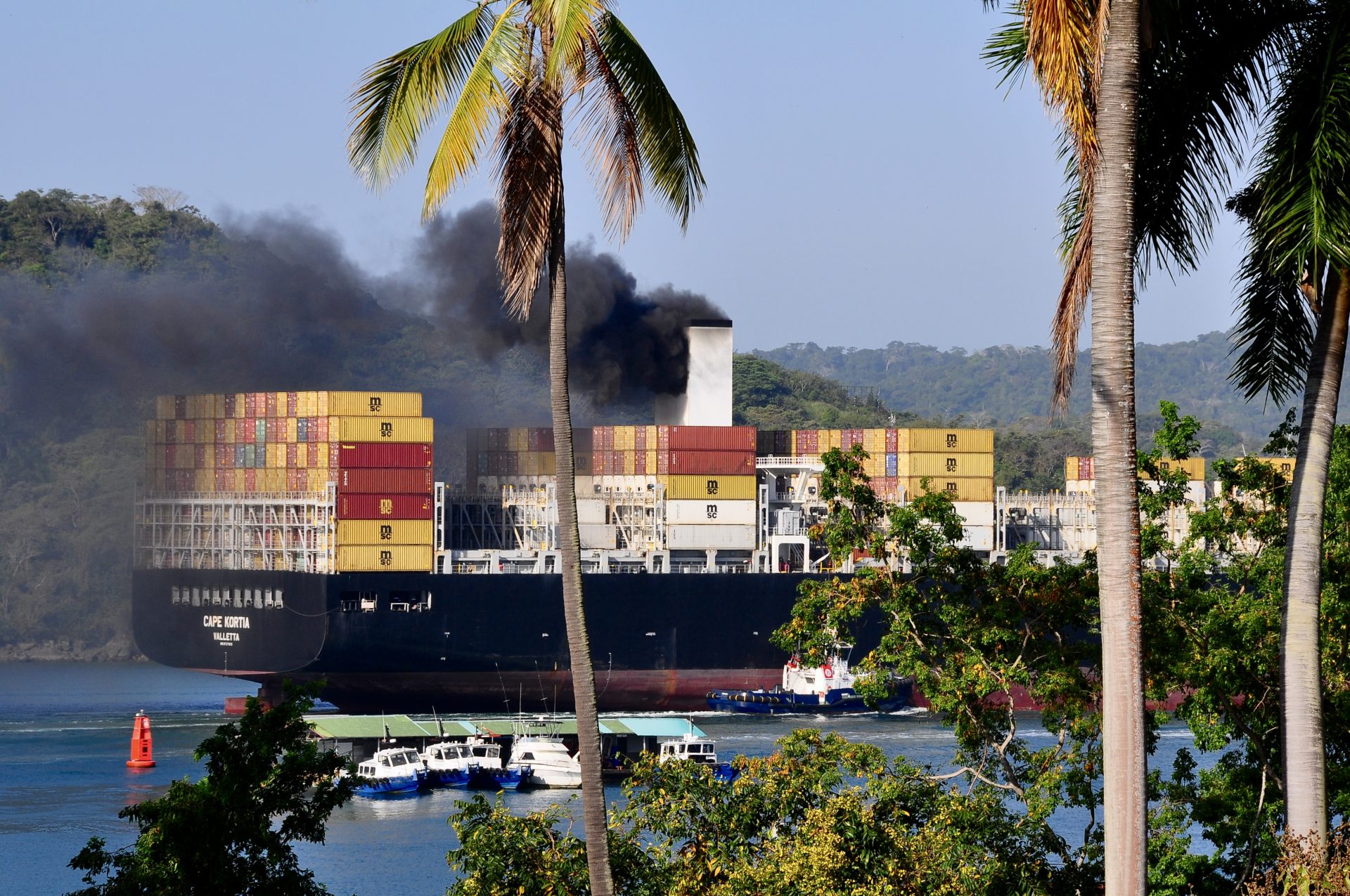 West Coast Sailor Captures Container Ship Fire Drama
