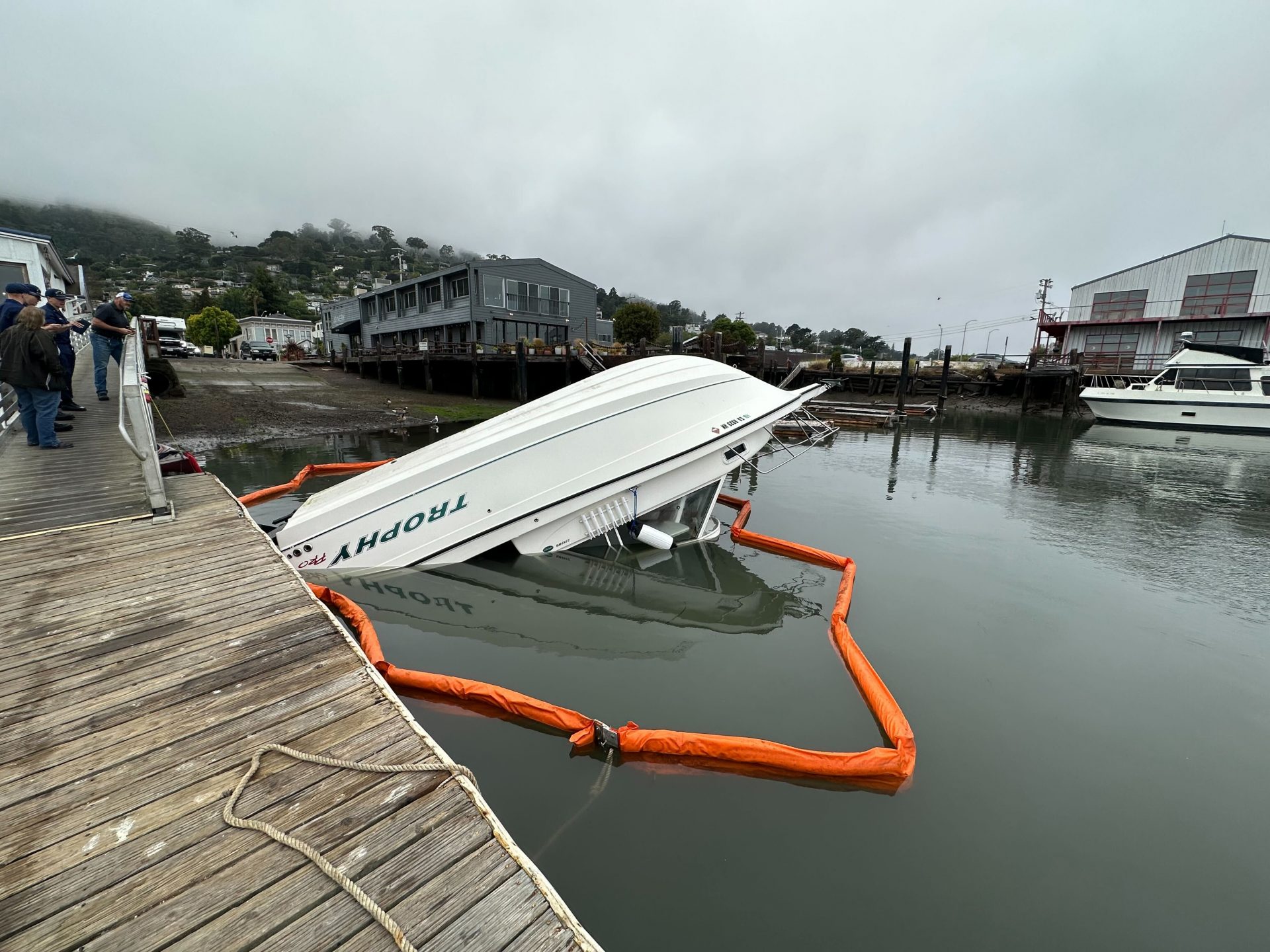 Mystery Powerboat Turns Up the Wrong Way at Sausalito Boat Ramp