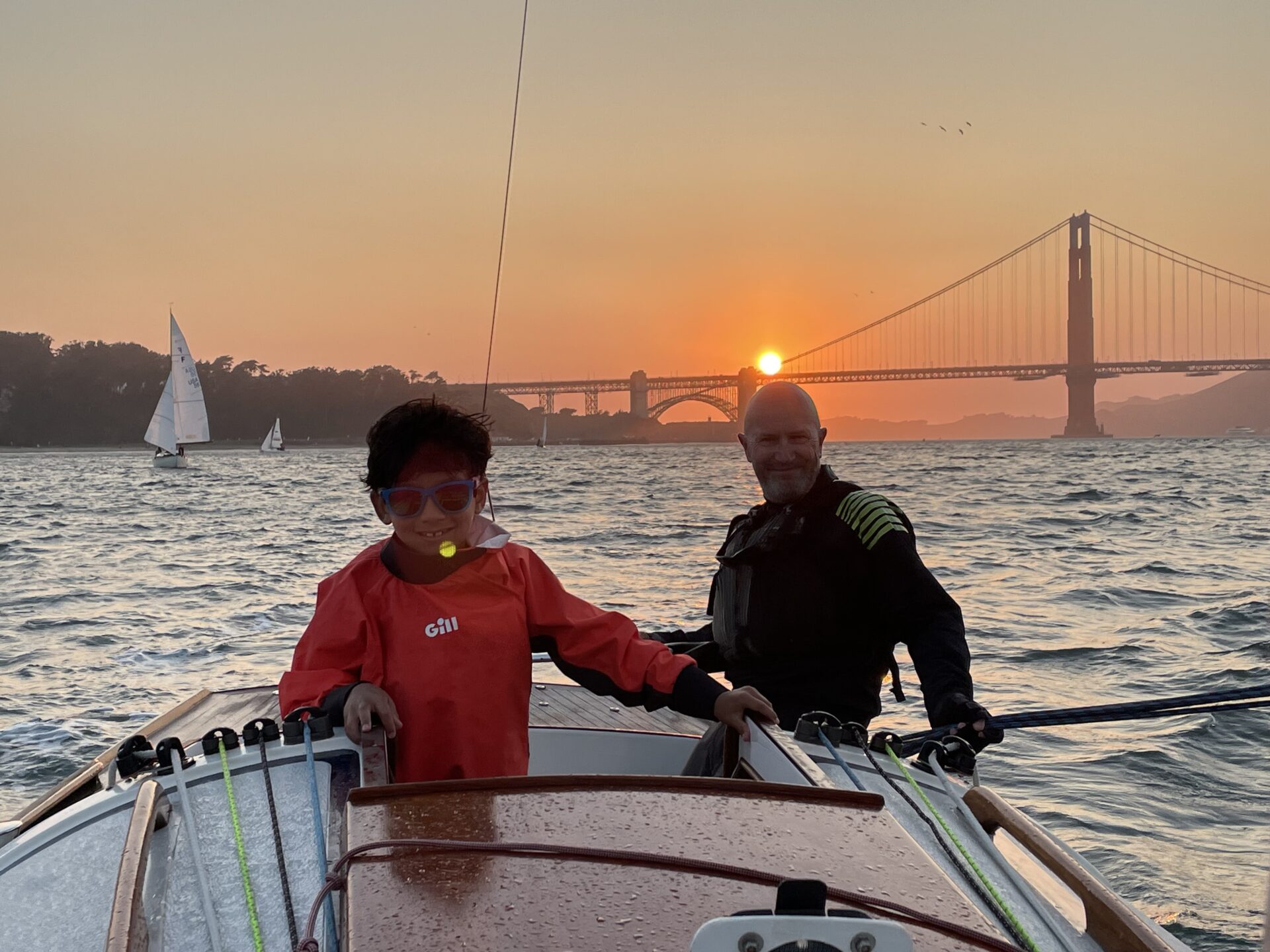 A Lovely Night for Sailing Over the Finish Line