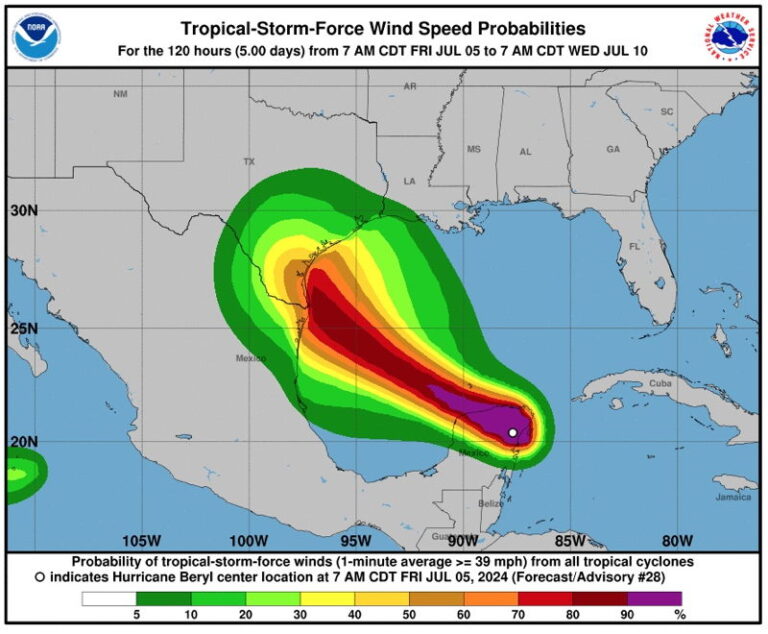 Hurricane Beryl Barrels Through the Caribbean