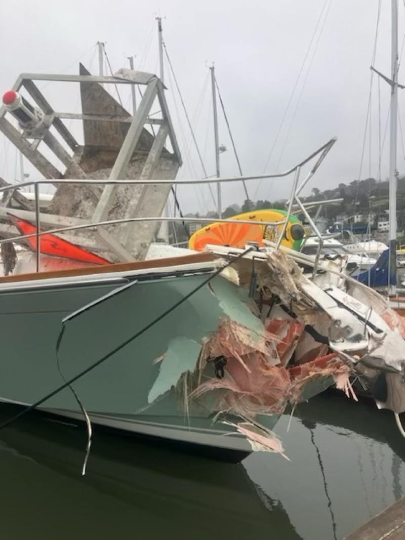 Crash and Fire in Sausalito and Richardson Bay