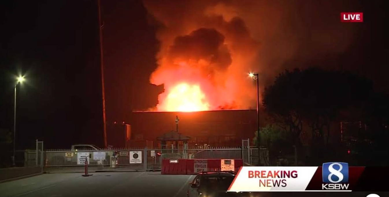 Fire Breaks Out At Moss Landing Battery Storage Facility