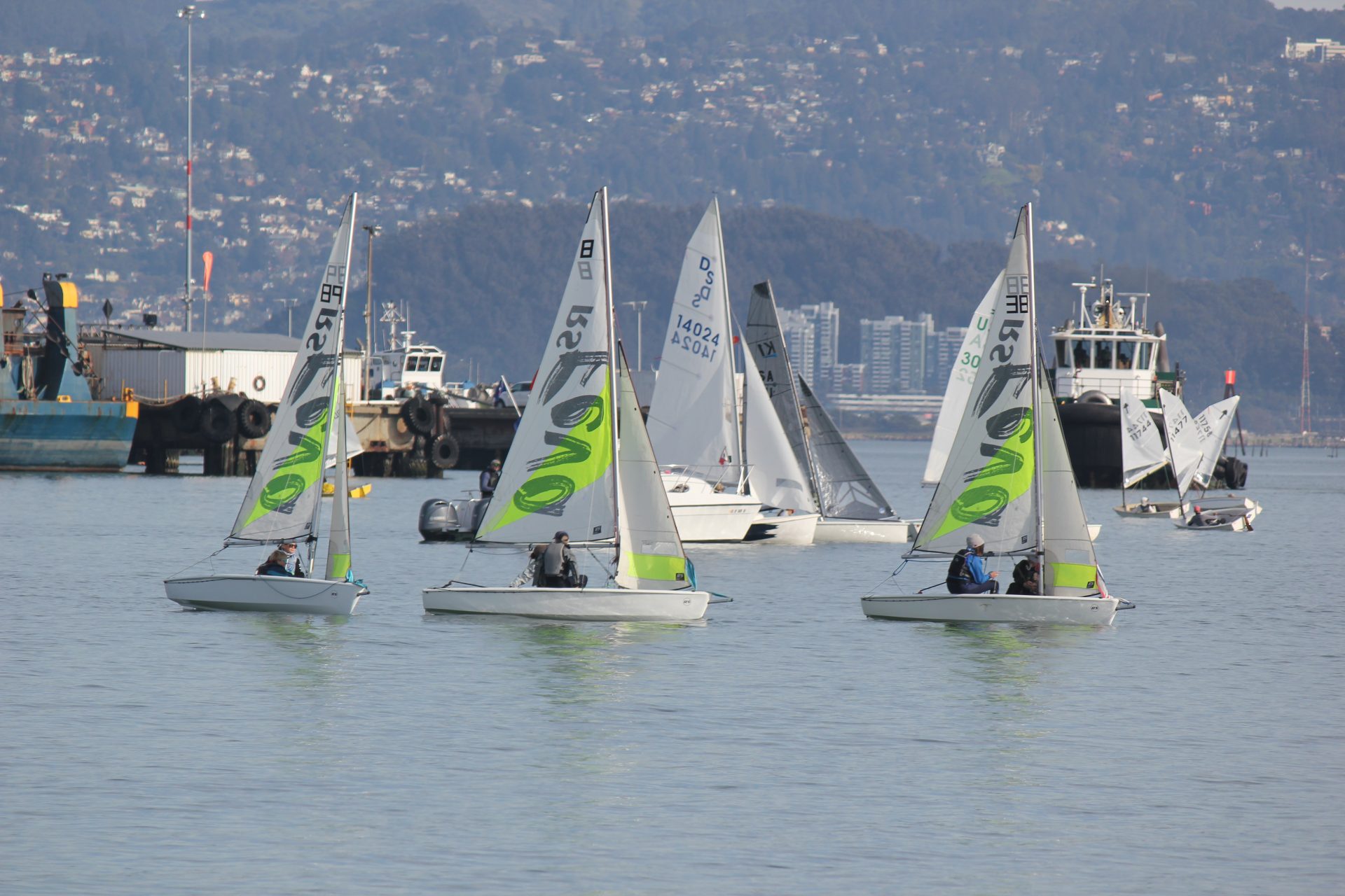 Young Sailors in RS Boats Race RYC Midwinters #3